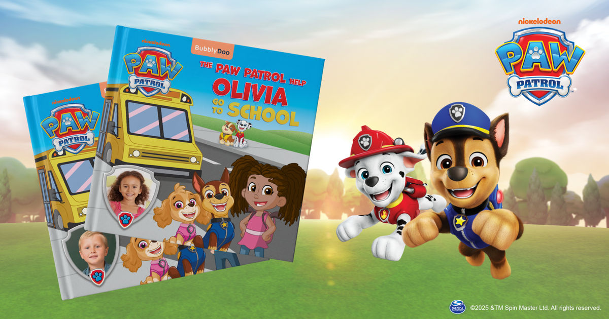 PAW Patrol: Back to School - BubblyDoo | Personalized Children's Books ...