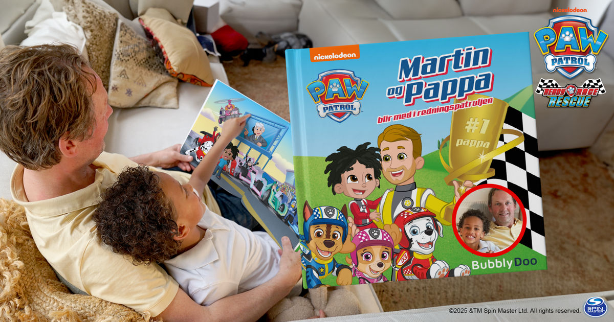 Paw Patrol: Pappa blir med i redningspatruljen - BubblyDoo | Personlige ...
