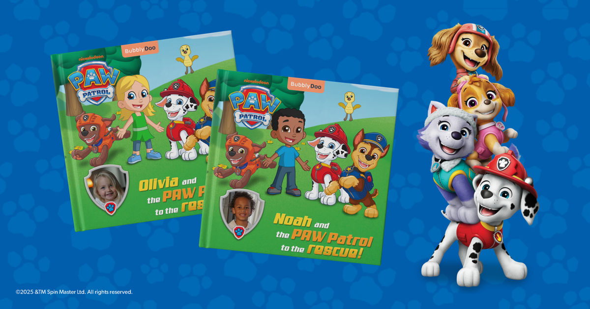 PAW Patrol to the rescue! - BubblyDoo | Personalized Children's Books ...