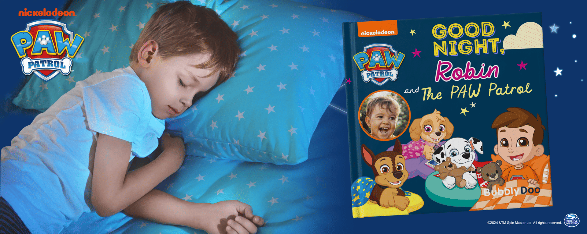 Good Night with the PAW Patrol Pups - BubblyDoo | Personalized Children ...