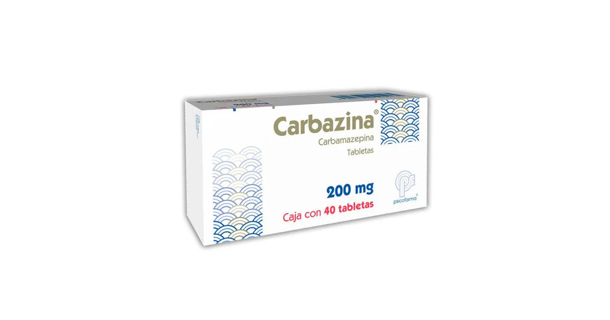 Carbazina Carbamazepina (Psicofarma) Tabletas 200 mg 40 tabletas (1 ...