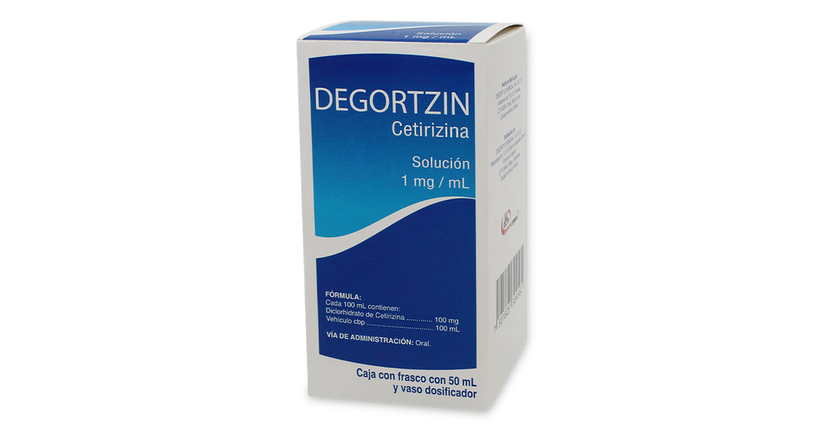 Degortzin Cetirizina (Degort's Chemical) Solución 1mg/ml 50 ml (1 ...