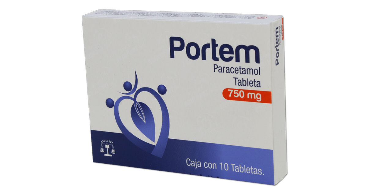 Portem Paracetamol (Acetaminofén) (Bruluart) Tabletas 750 mg 10 ...