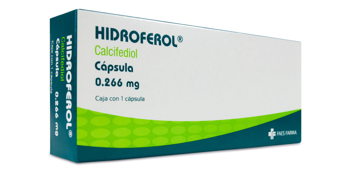 Hidroferol Calcifediol (Faes Farma) Cápsulas 0.266 mg 1 cápsula (1 caja ...