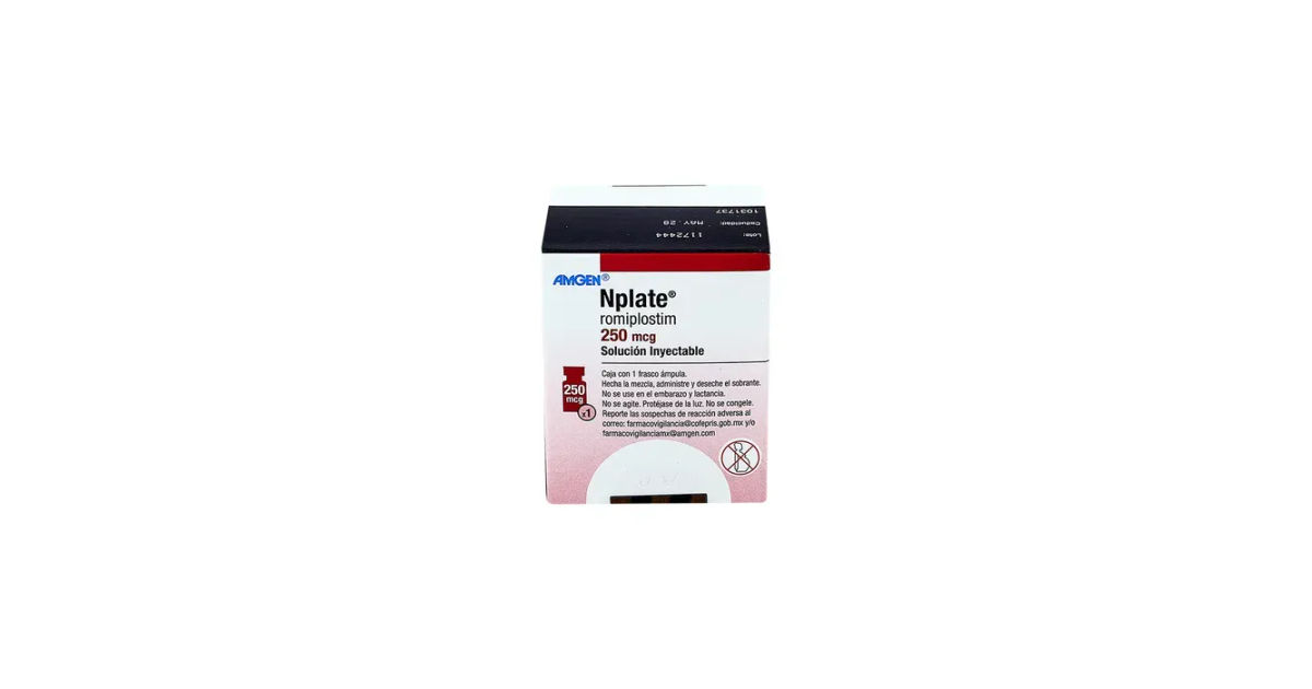 Nplate Romiplostim (Amgen) Solución inyectable 250µg/0.5ml 0.5 ml (1 ...