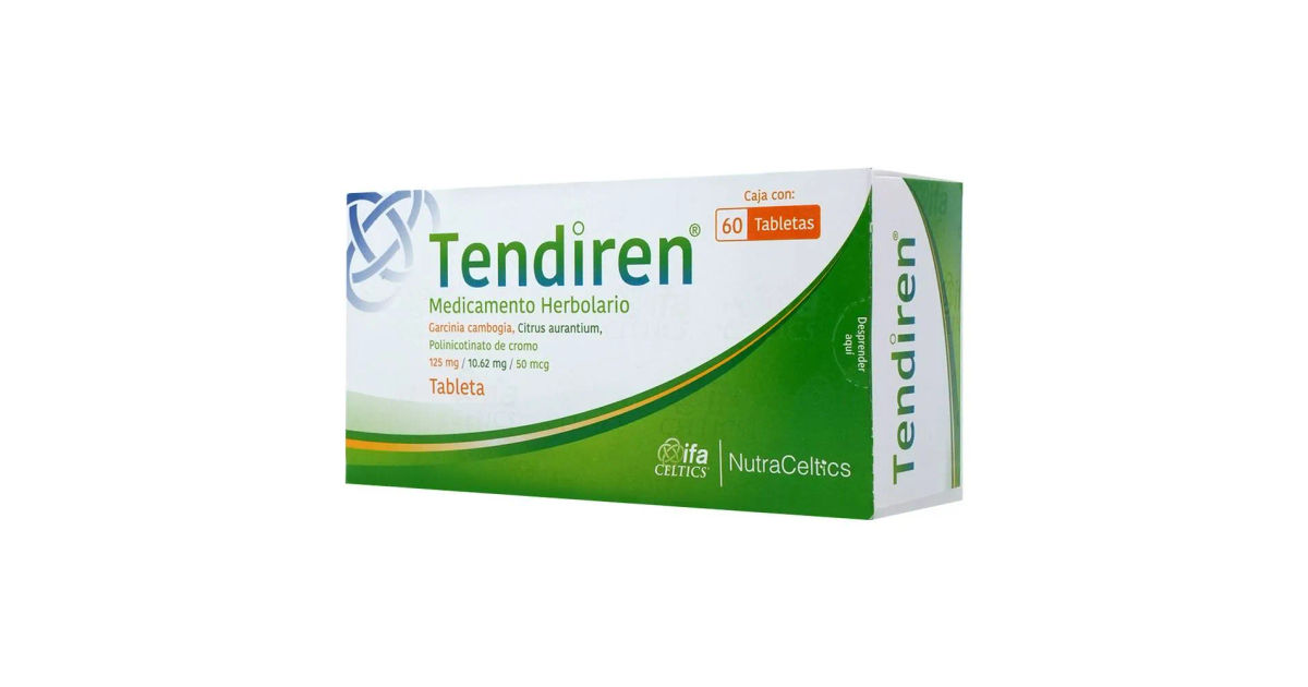 Tendiren 125mg/10mg/50µg Tabletas 60u Inv. Farmacéutica | BuscaMed