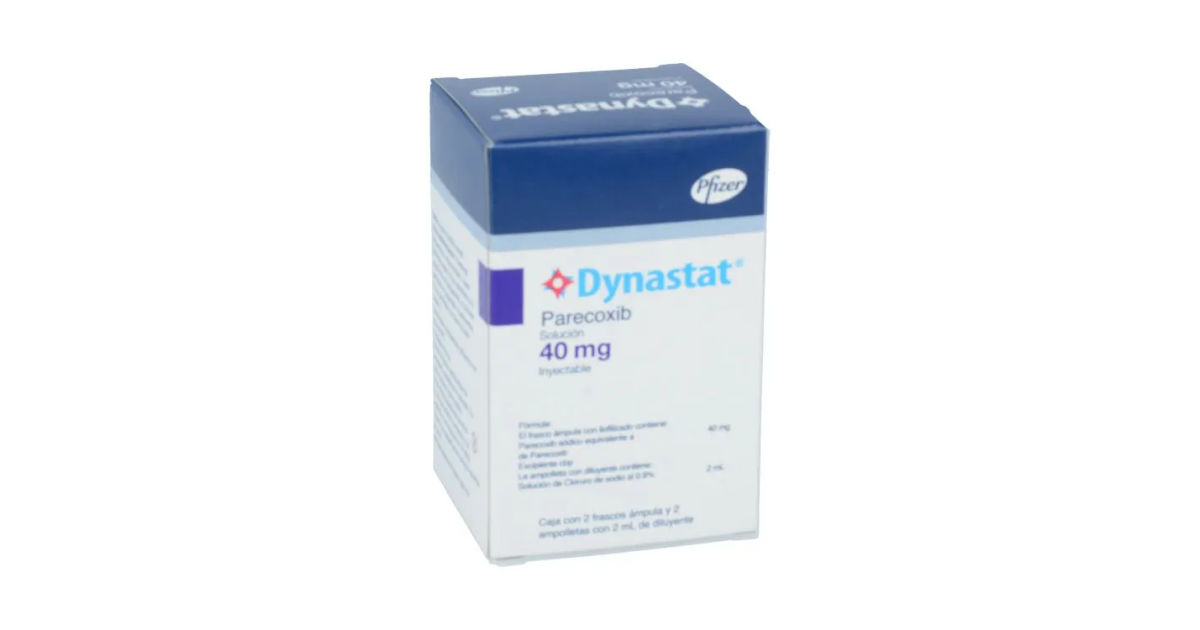 Dynastat Parecoxib (Pfizer) Solución inyectable 20mg/ml 2 ml (2 frascos ...