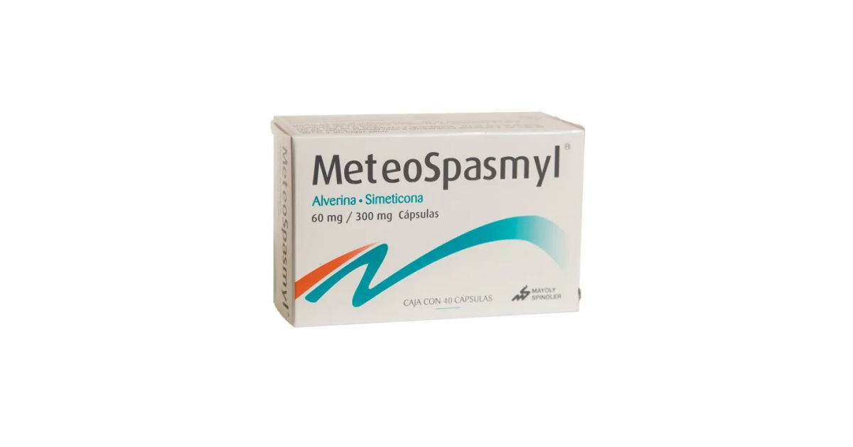 Meteospasmyl Alverina, Simeticona (Mayoly) Cápsulas 60 mg, 300 mg 40 ...