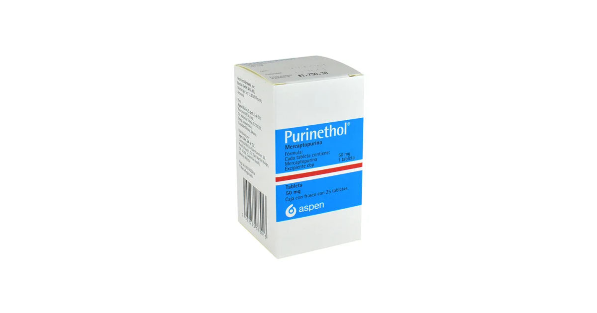 Purinethol Mercaptopurina (Aspen) Tabletas 50 mg 25 tabletas (1 frasco ...