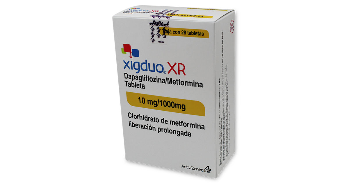 Xigduo XR Dapagliflozina, Metformina (AstraZeneca) Tabletas 10 mg ...