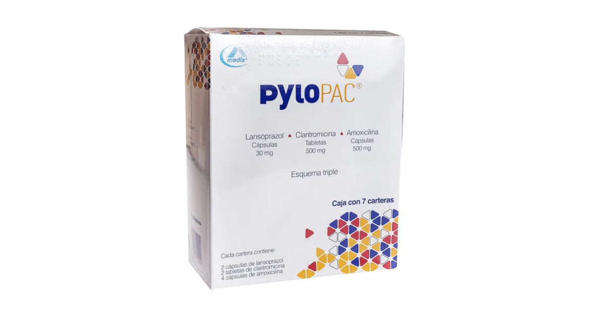 Pylopac Lansoprazol, Claritromicina, Amoxicilina (Medix) Tabletas ...