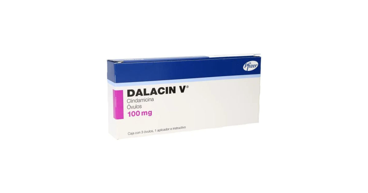Dalacin V Clindamicina (Pfizer) Óvulos 100 mg 3 óvulos (1 caja y 1 ...