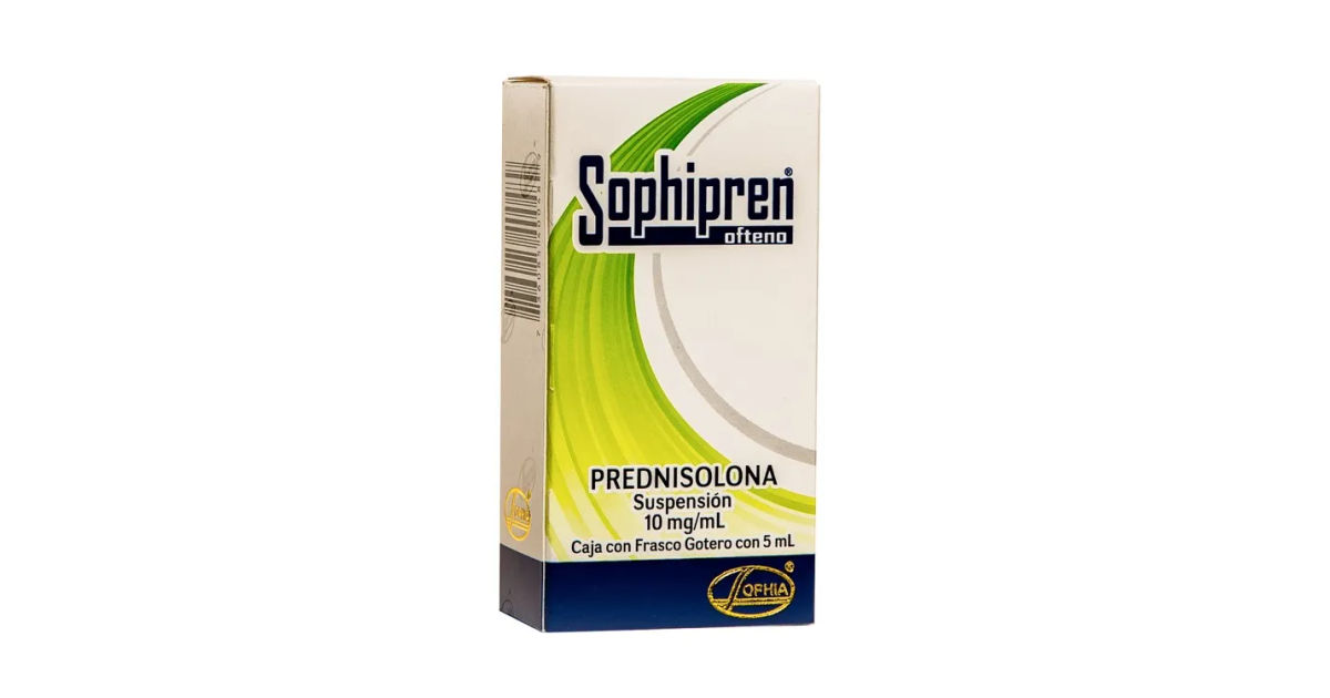 Sophipren Ofteno Prednisolona (Sophia) Suspensión 10mg/ml 5 ml (1 ...