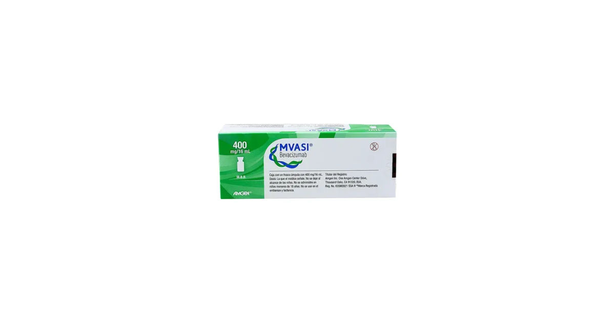 Mvasi Bevacizumab (Amgen) Solución inyectable 400mg/16ml 16 ml (1 ...