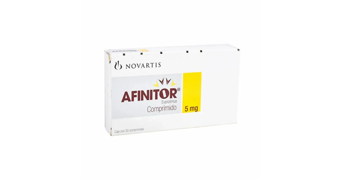 Afinitor Everolimus (Novartis) Comprimidos 5 mg 30 comprimidos (1 caja ...