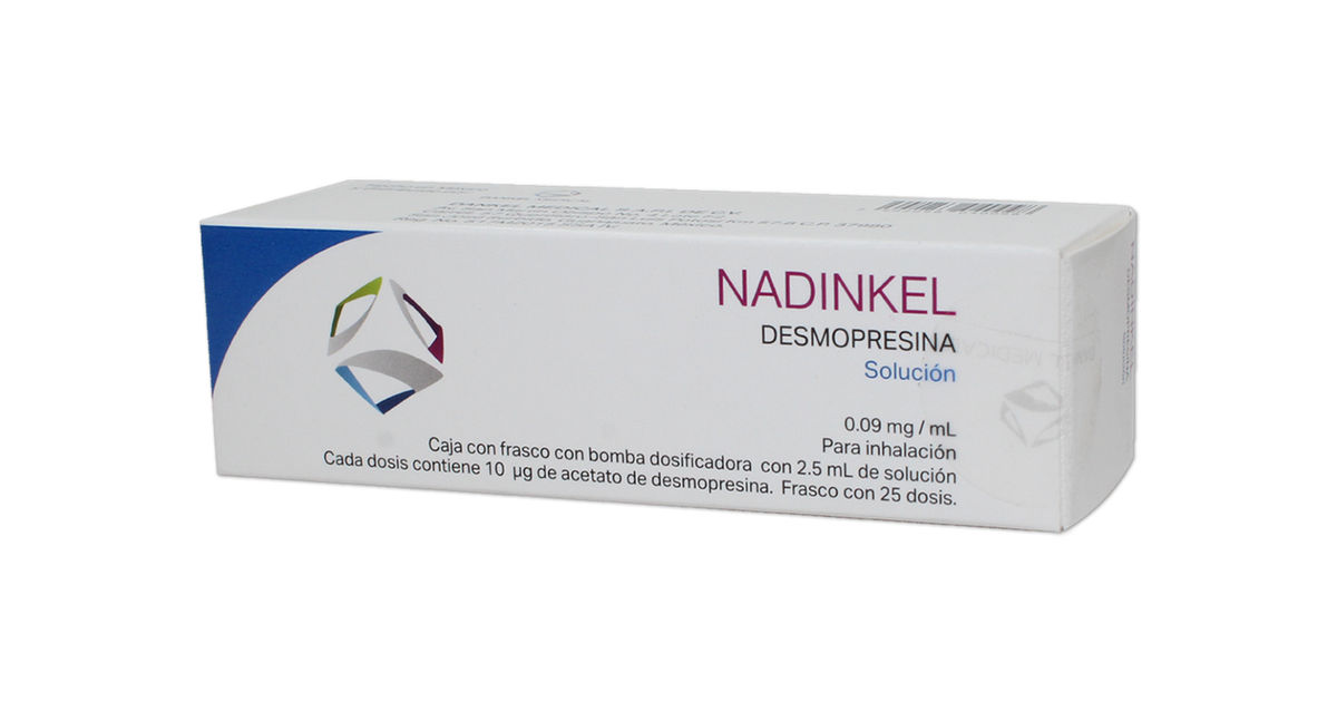 Nadinkel Desmopresina (Dankel) Solución para inhalar 10 µg 2.5 ml (1 ...