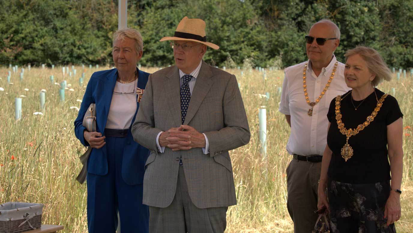 Royalty digs in to woodland project marking Cheffins' 200th anniversary
