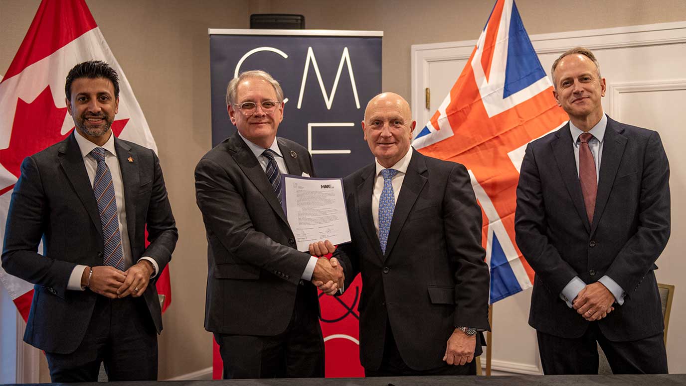 UK-Canada manufacturing alliance agreed by Make UK and CME