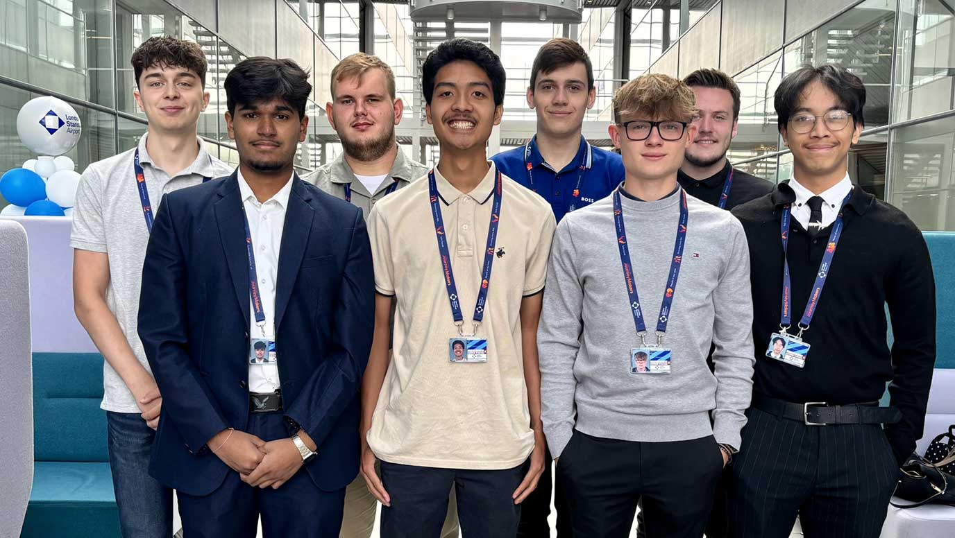 High-flyer students start jobs at Stansted as new scheme takes off