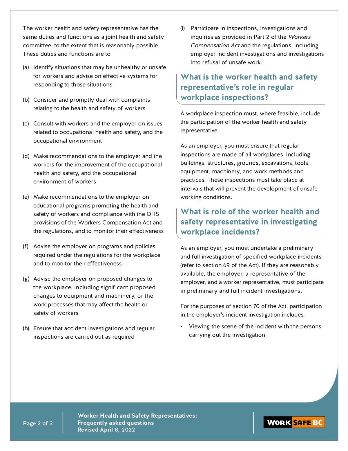 JOSH Committees & Worker Reps | Bulkley Valley Teachers' Union