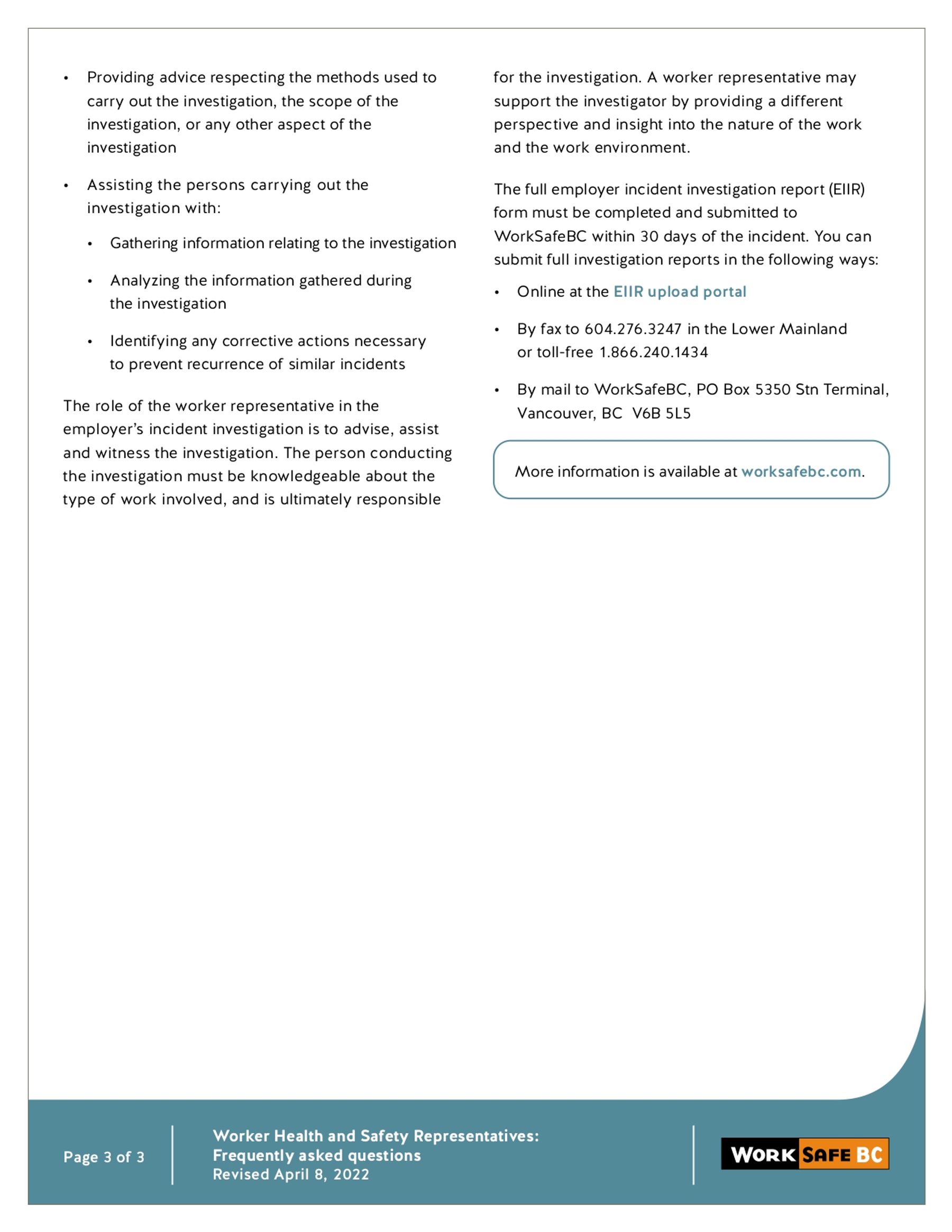 JOSH Committees & Worker Reps | Bulkley Valley Teachers' Union