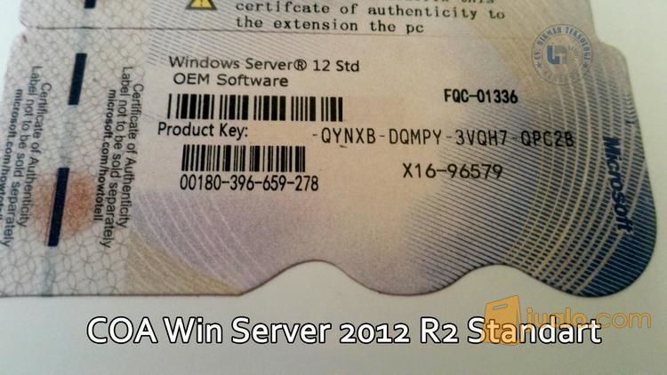 Windows Server 2012 R2 Standar (Original COA) di Kota Jakarta Selatan ...