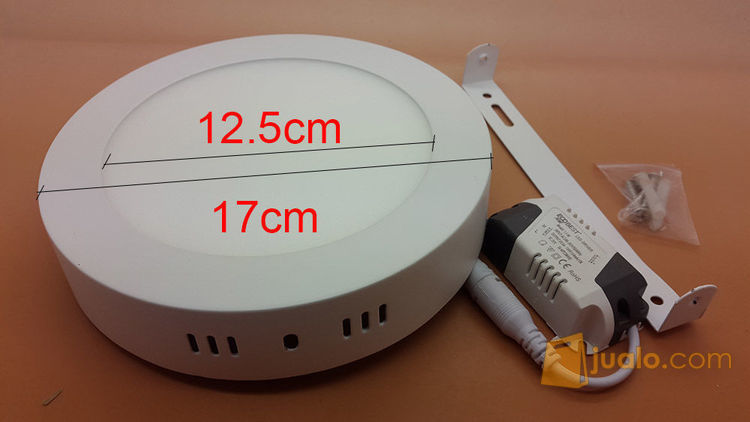 Eco best Led Panel 12 watt surface light BULAT ( tanpa lobangin plafon ...