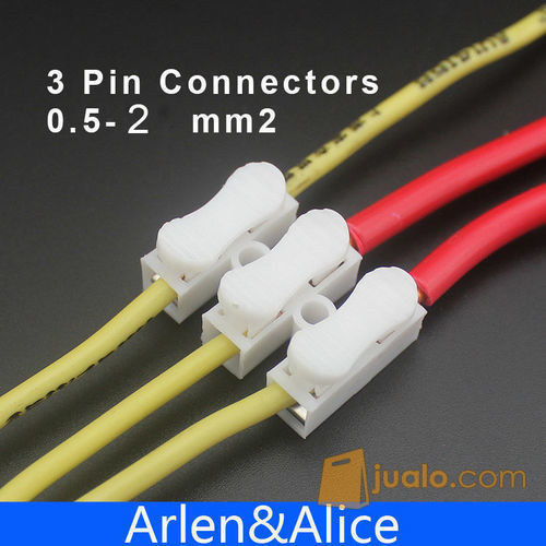 3 pin MINI push quick cable connector terminal Wiring 6A 250V di Kota ...