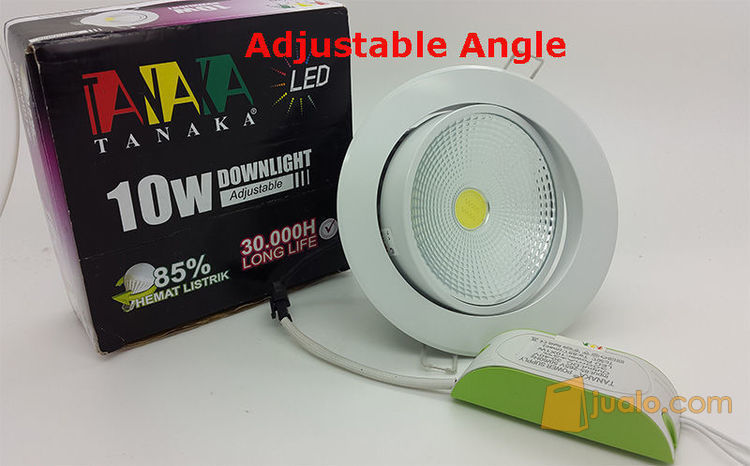 Lampu Ceiling Downlight LED COB 10 watt Adjustable ( Cahaya Putih ) di ...