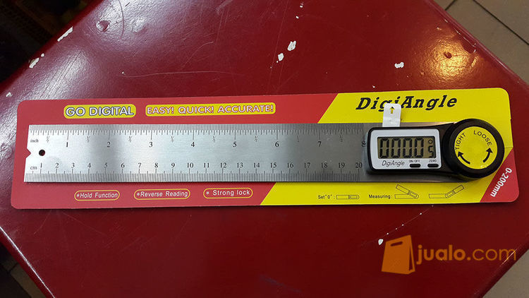 Penggaris Busur Derajat digital / Alat Ukur Sudut digital (digi angle ...