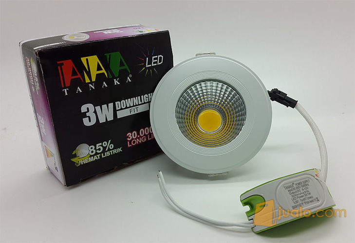 Lampu Ceiling Downlight LED COB 3 watt ( cahaya Warm White ) di Kota ...