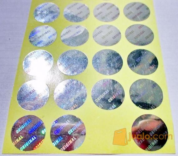 Stiker Segel Hologram Model Bundar / Bulat / Lingkaran (Bahan Saja) di ...