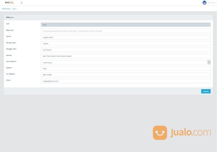 Source Code Aplikasi Penilaian Siswa V 20 Codeigniter Php Mysql Di