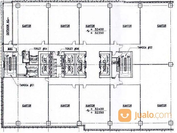 DISEWA, RUANGKANTOR, LUAS 1.417 Sqm, Di Gedung PALMA TOWER, TB ...