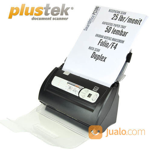 Scanner Dokumen Plustek SmartOffice PS286 Plus - 25Ppm- Folio - Duplex ...