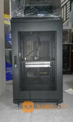 Rack Server Surabaya - Close Rack 19" 20U Depth 900mm Pintu Lubang ...