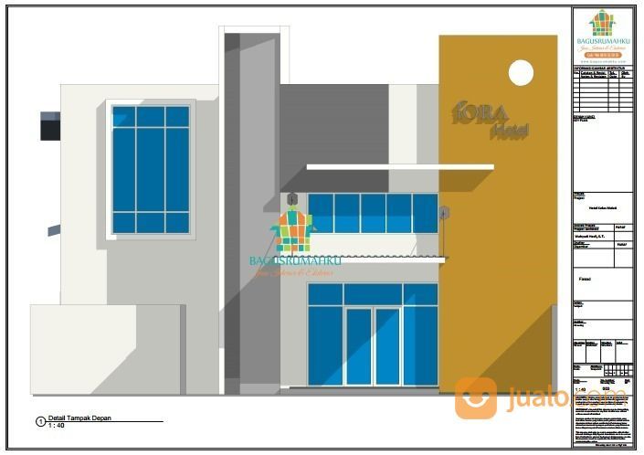 Paket Lengkap Gambar Arsitek Dengan RAB di Kab. Karawang, Jawa Barat ...