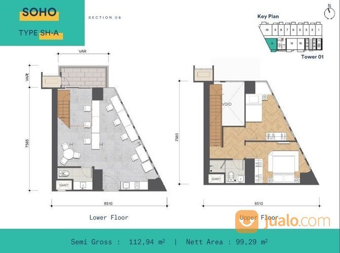 HARGA PERDANA SOHO UPPER WEST di Kota Tangerang, Banten | Jualo.com