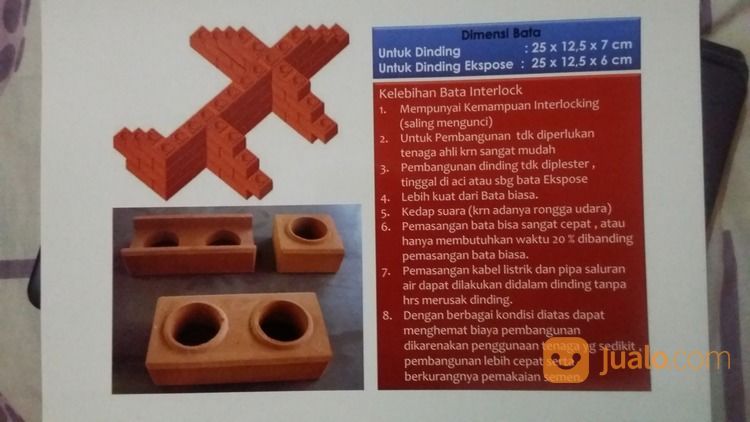 Bata Interlock DRM di Kota Palembang, Sumatera Selatan | Jualo.com