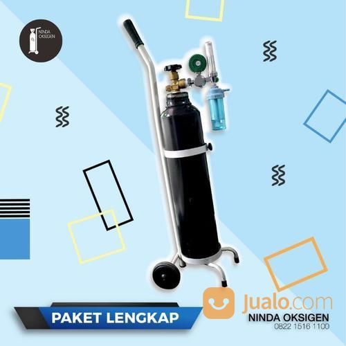 Tabung Oksigen Medis 1m Lengkap Dgn Regulator Dan Trolly di Kota ...