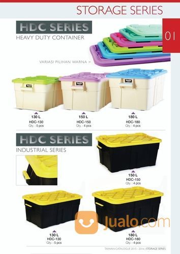 Heavy Duty Container Box Roda Industri Plastik Super Kuat di Kota ...