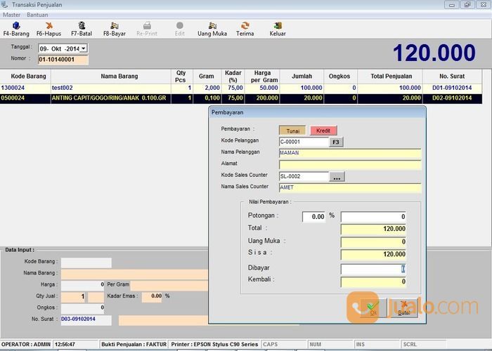 Software Toko Emas di Kota Bandung, Jawa Barat | Jualo.com
