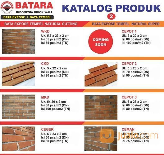 Katalog Bata Ekspos Dan Bata Tempel | Jakarta Barat | Jualo