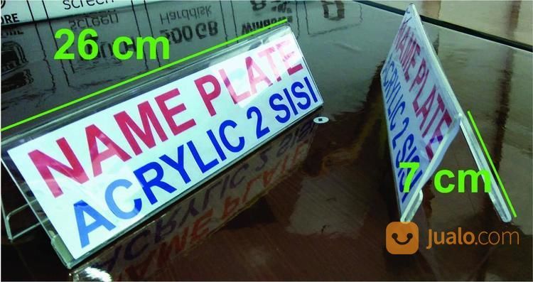 Name Plate Akrilik 2 Sisi di Kota Malang, Jawa Timur | Jualo.com