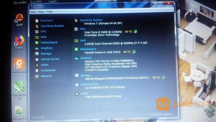 Laptop HP Pavilion I5, Ram 4 Gb, Hd 500 Gb, Vga Ati Radeon di Kota ...