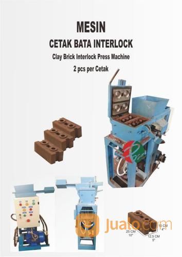 Mesin Press Bata Interlock - 2 Pcs/Press di Kota Bekasi, Jawa Barat ...