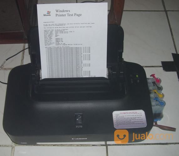 Printer Canon Pixma IP2770 Normal Siap Pakai + Infuse System di Kota ...