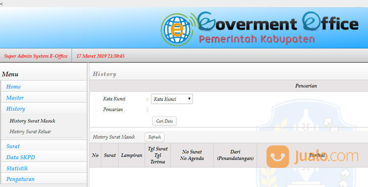 Software E-Office Untuk Surat Menyurat Online Di Pemerintahan di Kota ...