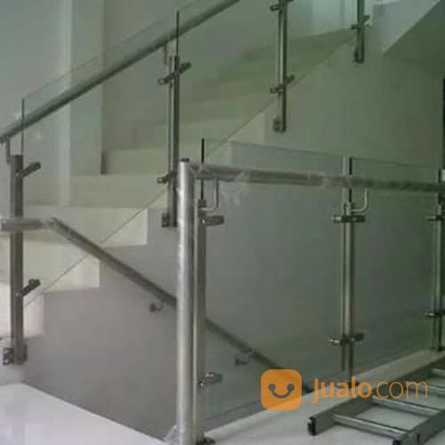 Pagar Kaca Stainles Balkon Dan Railling Tangga di Kab. Karawang, Jawa ...