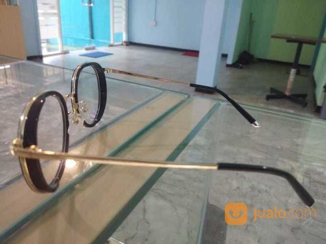 Frame Kacamata Bulat Besi Hitam Cocok Buat Remaja Dan Ibu Ibu di Kota ...
